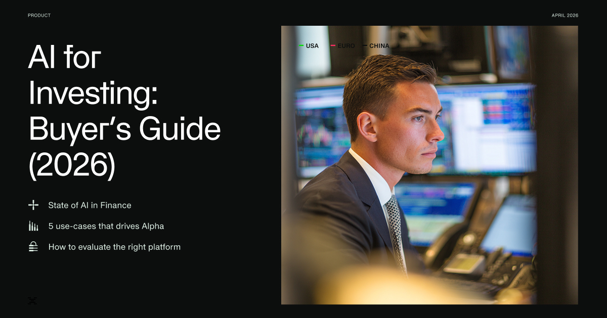 AI for Investing: Complete Guide for CIOs & Analysts (2026)